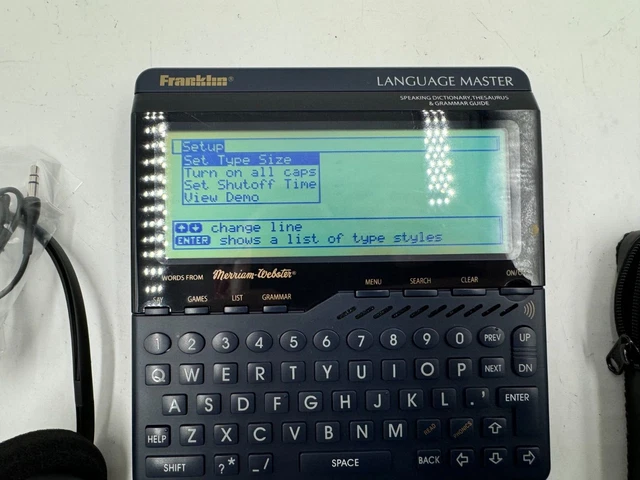 FRANKLIN LANGUAGE MASTER Speaking Dictionary Thesaurus Guida alla ...