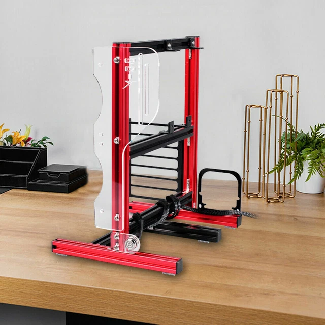 RED FOR PC Motherboard Case ATX/M-ATX/ITX Open Chassis Rack Vertical ...