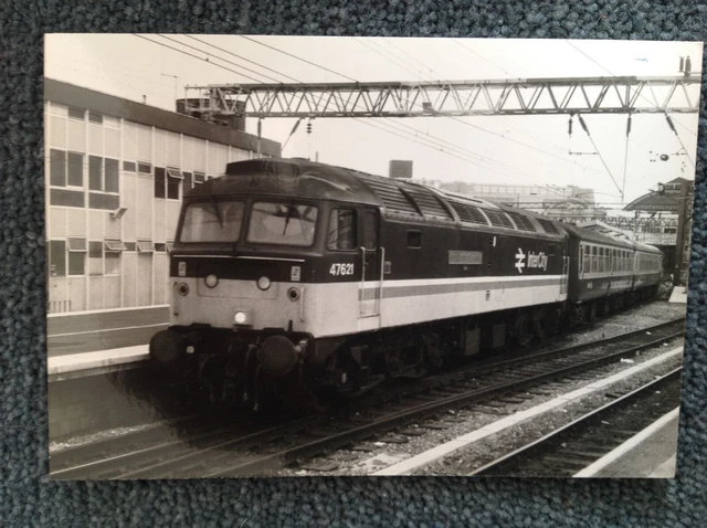 REAL PHOTOGRAPH, CLASS 47 locomotive, train, 47788, Captain Peter ...