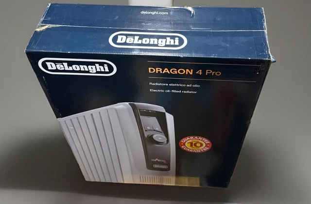 DELONGHI DRAGON 4PRO 2kW Oil Filled Radiator TRDX40820E Portable Heater ...