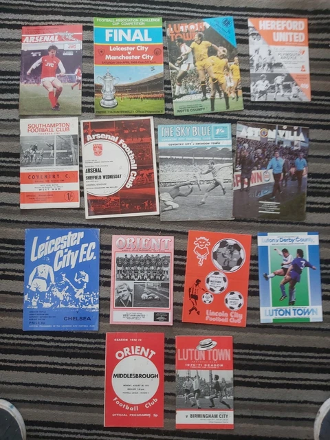OLD ASSORTED FOOTBALL programmes Joblot X 14 £9.95 - PicClick UK