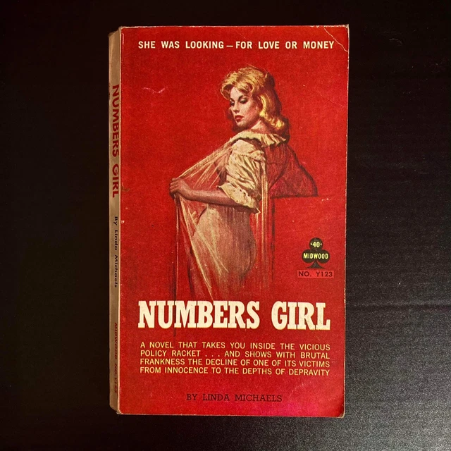 LINDA MICHAELS AKA Julie Ellis - Numbers Girl - Midwood Books - 1961 ...