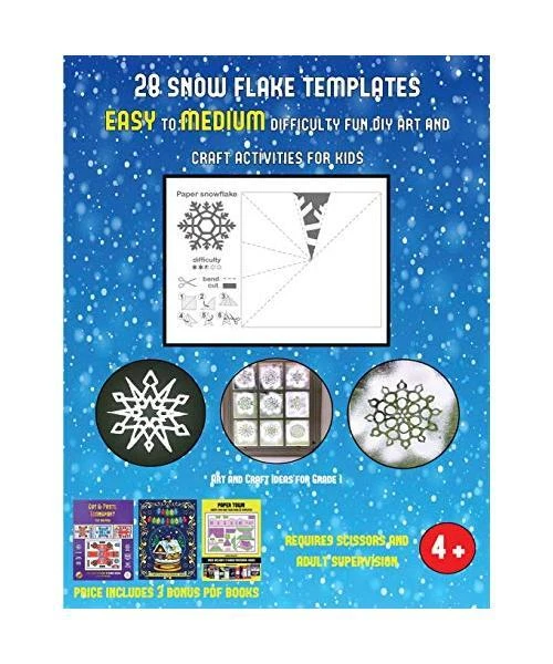 ART AND CRAFT Ideas for Grade 1 (28 snowflake templates - easy to ...