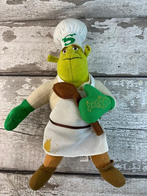 SHREK 2 2005 12" "Chef Shrek" Soft Plush By Play-by-play, Toy Ogre ...