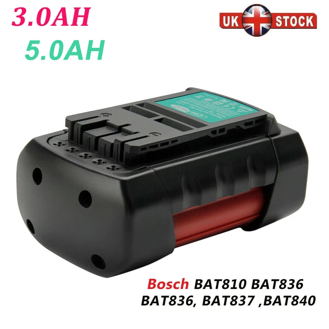 5.0AH 36V LI-ION Battery For Bosch GSB GSR 36 V-Li GBH 36 VF-Li BAT810 ...
