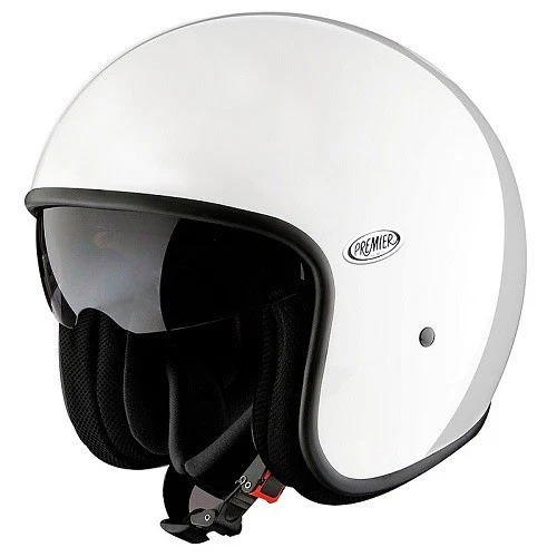 CASQUE HELMET JET en Fibre Vintage Evo U8 Blanc PREMIER Taille XL EUR ...