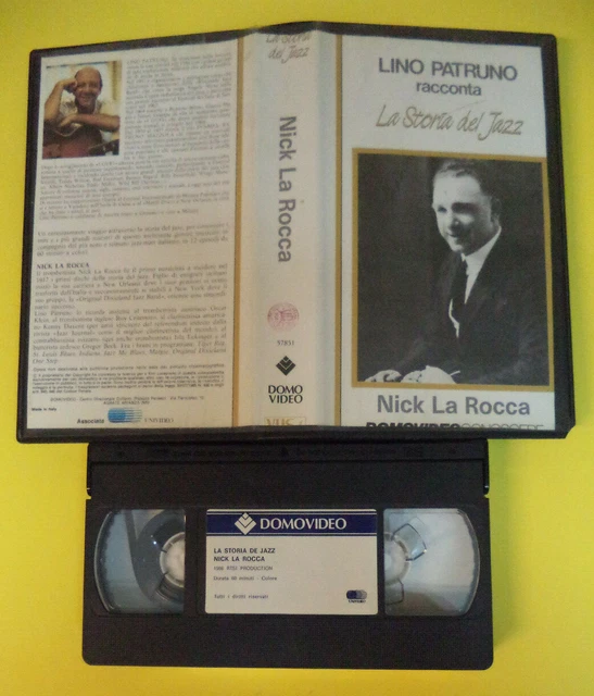 VHS NICK LA ROCCA Lino Patruno racconta la storia del jazz no mc dvd lp ...