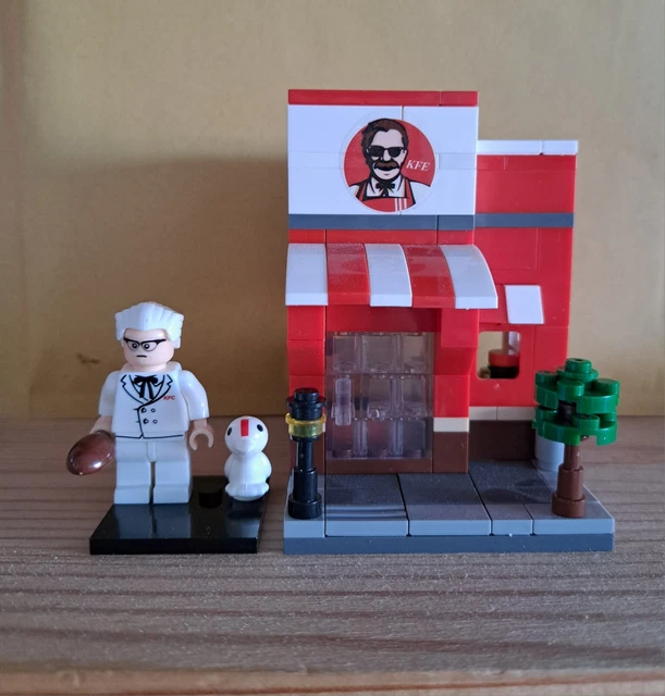 MAISON BRIQUE LEGO KFC avec colonel SANDERS EUR 15,00 - PicClick FR