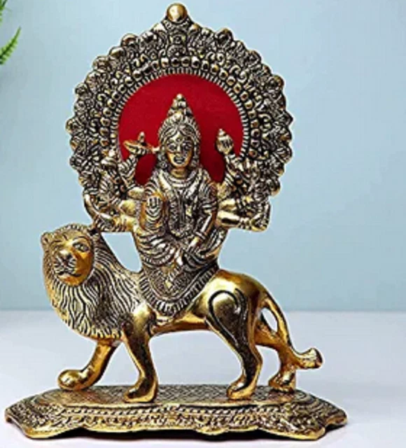 INDIAN TRADITIONAL METAL Durga Maa Showpiece For Home Decor EUR 31,10 ...