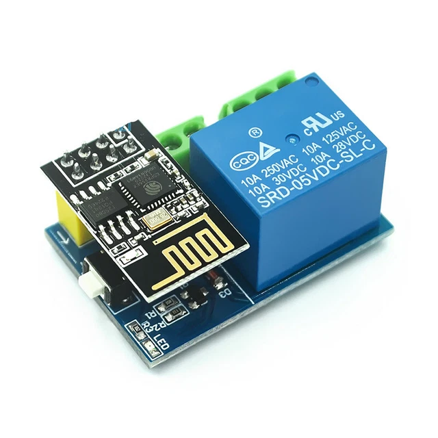 ESP8266 ESP-01S + 5V WiFi Relay Module Smart Home Remote Control Unlock ...