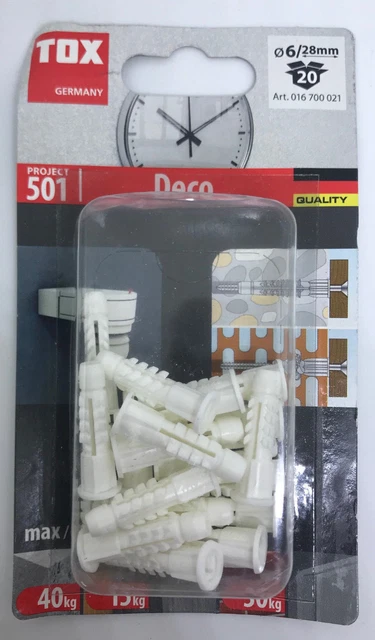 TOX DOWELS WALL dowels general purpose dowels DECO 6/28 mm project 501 ...