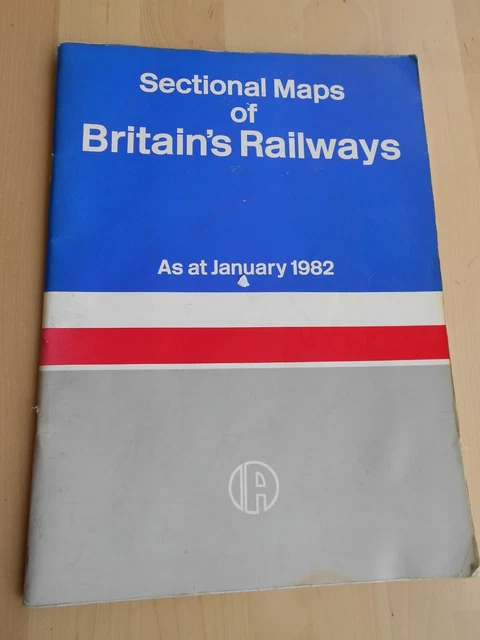 VINTAGE 1982 SECTIONAL Maps of Britain's Railways A4 Size Book Ian ...