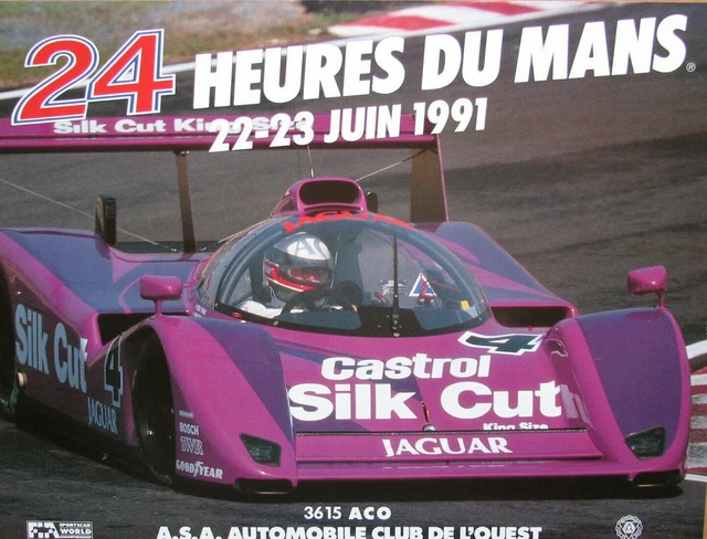 Affiche Poster Original Aco Non Pliee 24 H Du Mans 22 23 Juin 1991 Eur