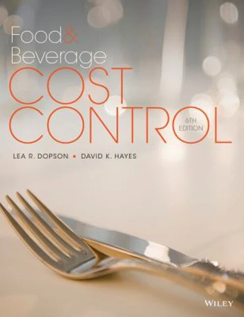 NOURRITURE ET BOISSON Coût Contrôle Couverture Rigide David K Dopson ...