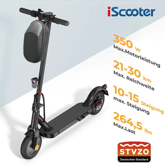 ELEKTRO ROLLER MIT Straßenzulassung ABE 350W E-Scooter Klappbar Bis ...