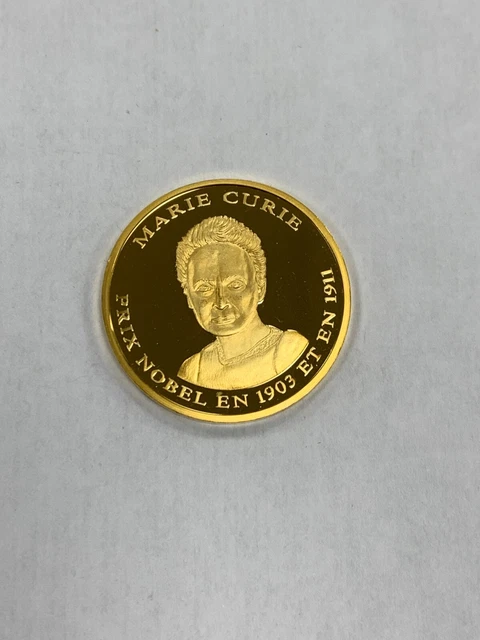 MÉDAILLE FRANCE - Histoire de France - Marie Curie Prix Nobel en 1903 ...