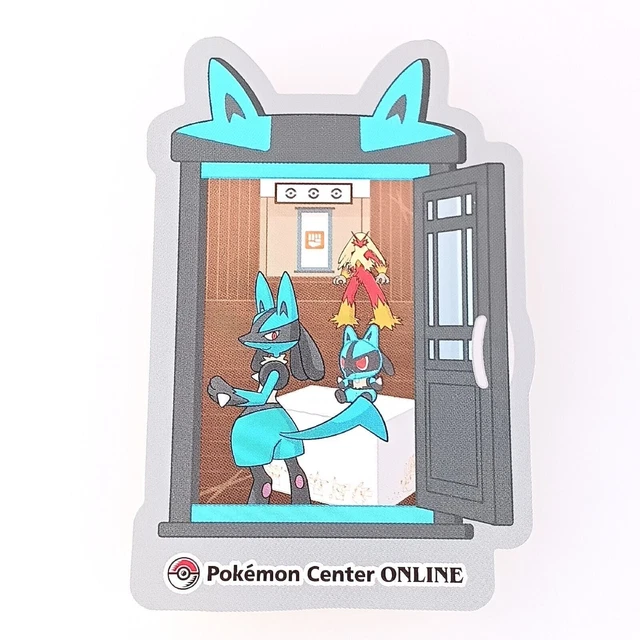 LUCARIO POKEMON CENTER Online Pikachu Award Sticker Japanese From Japan ...