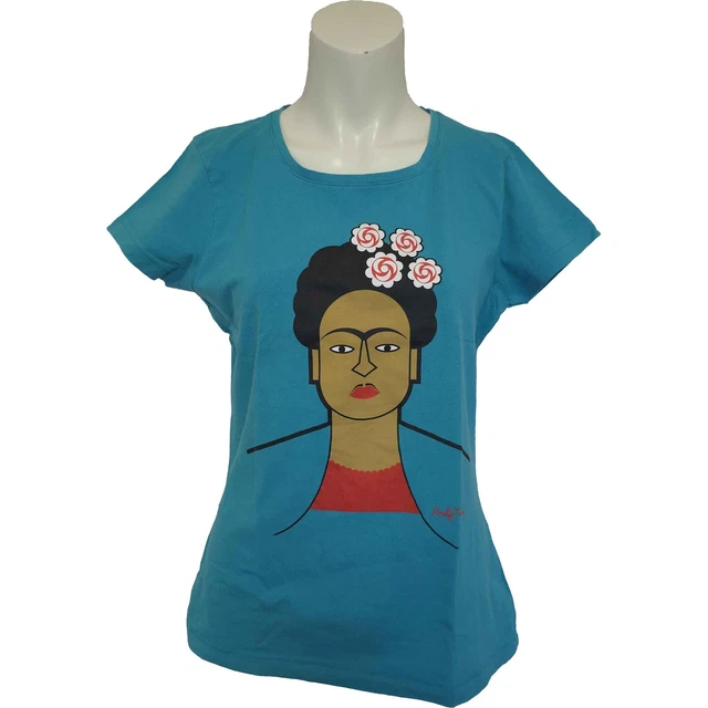 GREAT MODERN ARTISTS by Andy Tuohy Frida Kahlo t-shirt womens L P2P 18 ...