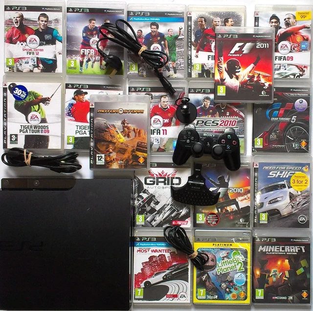 SONY PS3 320GB CONSOLE, CONTROLLERS, HDMI, 18xKIDS THEMED GAMES ...