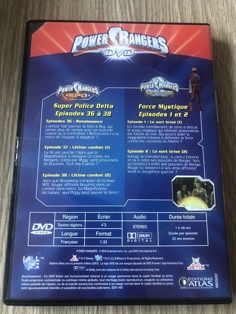 DVD POWER RANGERS Spd Super Police Force Mystique 5 Épisodes 36 À 38 ...