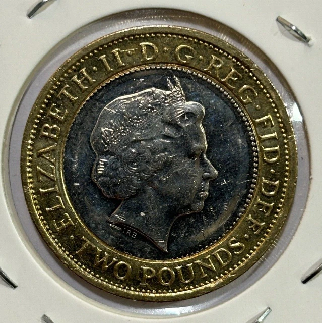 2014 GREAT BRITAIN 2 Pounds - Elizabeth II World War I Lord Kitchener ...