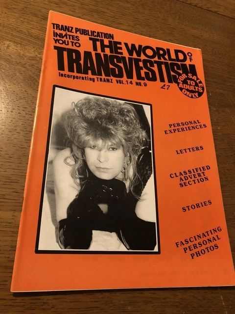 RARE VINTAGE TRANZ Publication - The World Of Transvestism Vol 14 No 9 ...