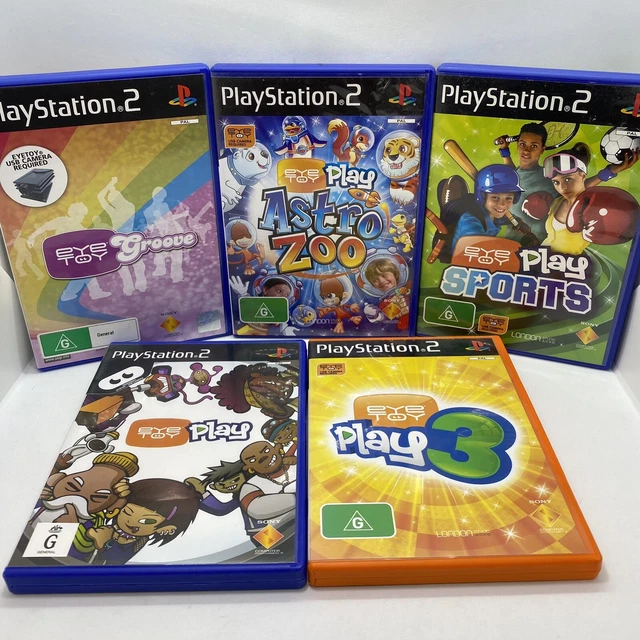 5X PLAYSTATION 2 PS2 Eye Toy Games Bundle PAL Groove Astro Zoo Play ...