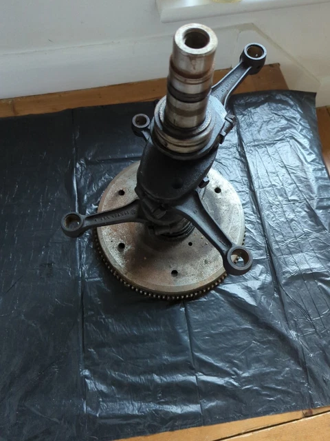 VW AIRCOOLED 1200CC crank/rods/flywheel vw beetle/buggy/baja/trike £30. ...