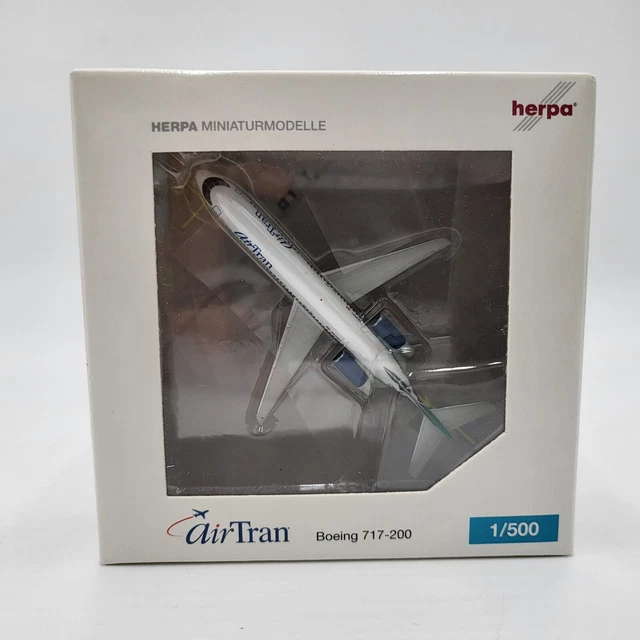 HERPA WINGS AIRTRAN Airlines Boeing 717-200 1:500 Airplane Model Diecast Plane EUR 14,18 ...