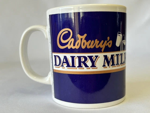 CADBURY’S DAIRY MILK Chocolate Bar Ceramic 1995 Vintage Collectable Mug ...