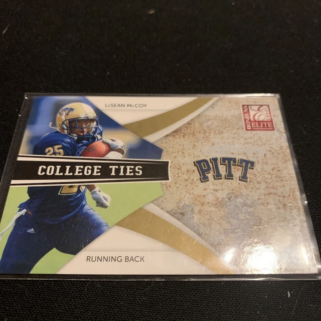 2009 DONRUSS ELITE College Ties /399 LeSean McCoy recrue Pitt Panthers ...
