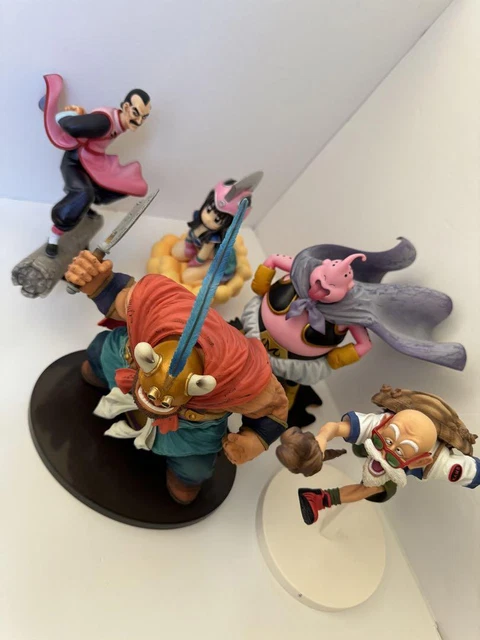 FIGURINE DRAGON BALL Ox-King Chichi Majin Buu Master Roshi Tao ...