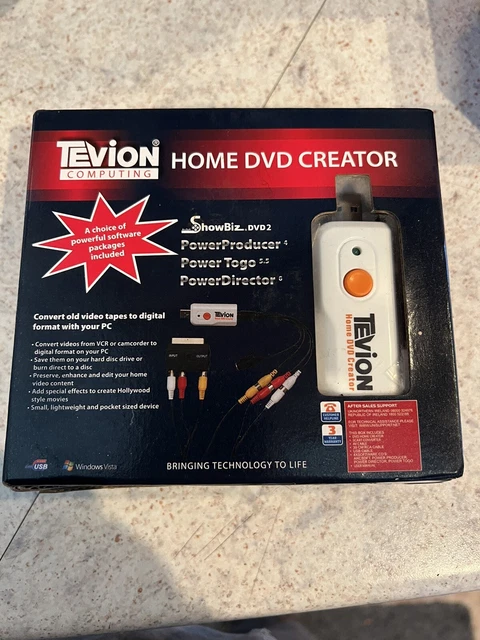 NEW TEVION HOME DVD Creator Convert Old VHS to DVDs £14.99 - PicClick UK