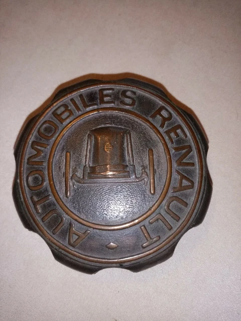 ANCIEN BOUCHON DE radiateur Automobile Renault en bronze 70 ans 1968 ...