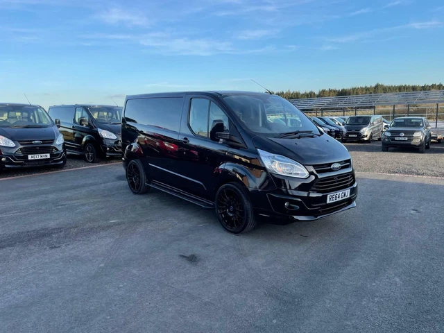 FORD TRANSIT CUSTOM Sport Swb 2.2 Tdci Black 170 Sport Van **No Vat To ...