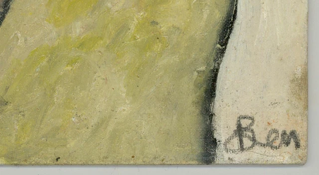 BEN CARRIVICK - Huile Contemporaine Signée, Portrait D'Une Femme ...