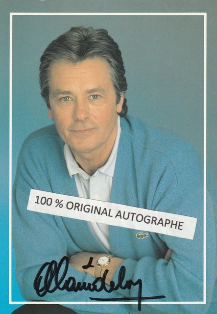 ALAIN DELON / Signed Star Cinéma - Autograph Original Authentic / Photo ...