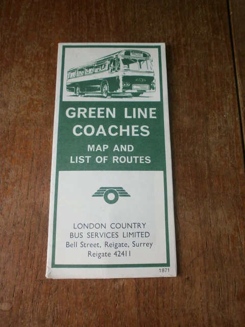LONDON COUNTRY GREEN Line Route Map 1971 £1.50 - PicClick UK