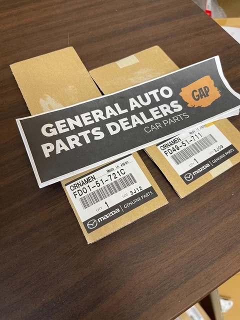 GENUINE MAZDA OEM Rx-7 Rx7 Fd3S Fc3S Fc3C Rear Emblem Set Badge ...