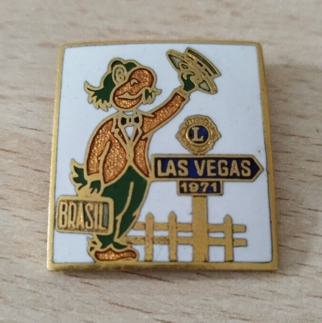 ANTIQUE LIONS CLUB Pin or Pin 1971 Las Vegas Brazil $48.00 - PicClick CA