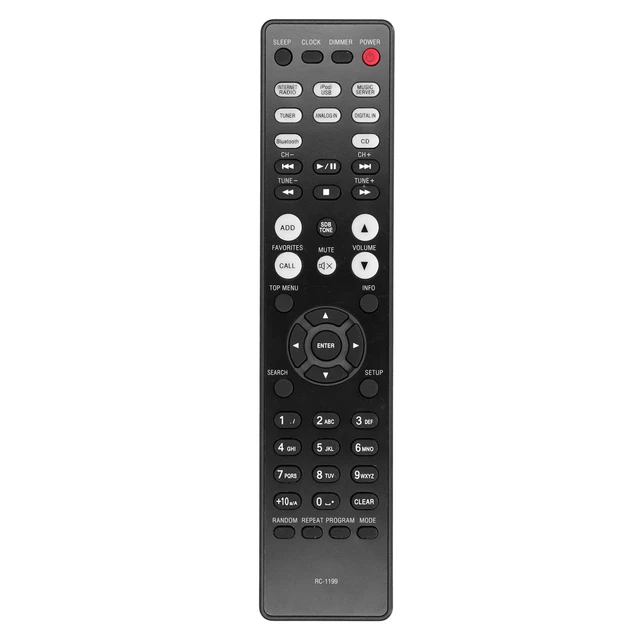 TELEVISION REMOTE CONTROL Replacement Easy Grip Compact Shape For ...