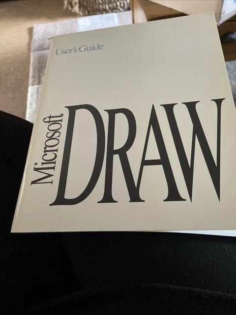 MICROSOFT DRAW FOR Windows User's Manual Version 1.0 Vintage 1991 £2.22 ...