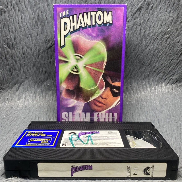 THE PHANTOM SLAM Evil! VHS 1996 Billy Zane Lenticular Cover Paramount ...