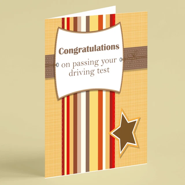 CONGRATULATIONS ON PASSING your driving test card £1.79 - PicClick UK