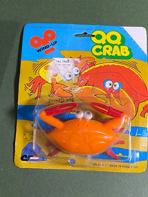 VINTAGE WIND UP crab toy trade sample 1980s hong kong £4.99 - PicClick UK