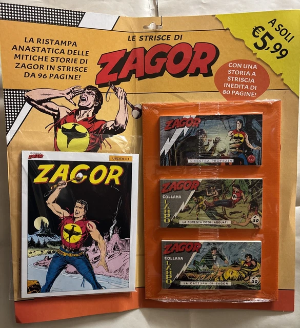 LE STRISCE DI Zagor N. 1 Ristampa. Sergio Bonelli. Gazzetta dello Sport. EUR 15,00 - PicClick IT