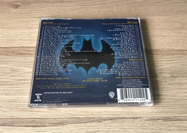 BATMAN 1989 EXPANDED Archival Edition Danny Elfman LA LA LAND LIMITED ...