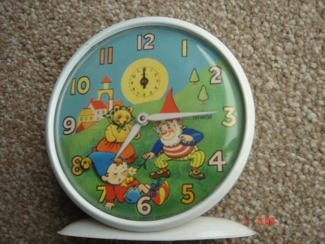 VINTAGE SMITHS ALARM clock, Noddy & Big ears, In Perfect condition £85. ...