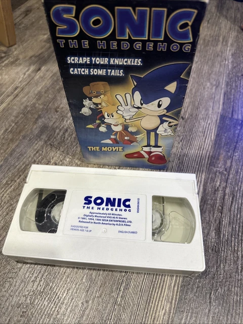 SONIC THE HEDGEHOG: The Movie (VHS, English, 1999) Rare Tested £107.52 ...