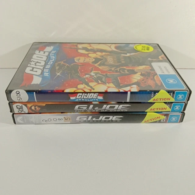G.I. JOE DVD Ex Rental Bundle Lot Region 4 PAL Resolute / Cobra ...
